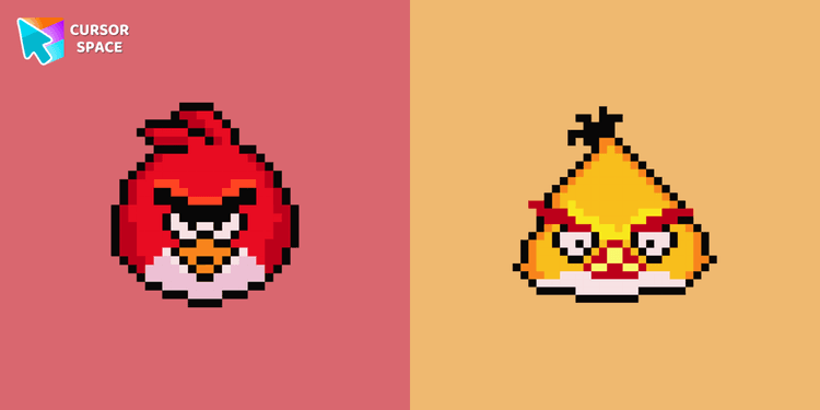 Custom Cursor Angry Birds Pixel Theme - Cursor Pack | Cursor Space